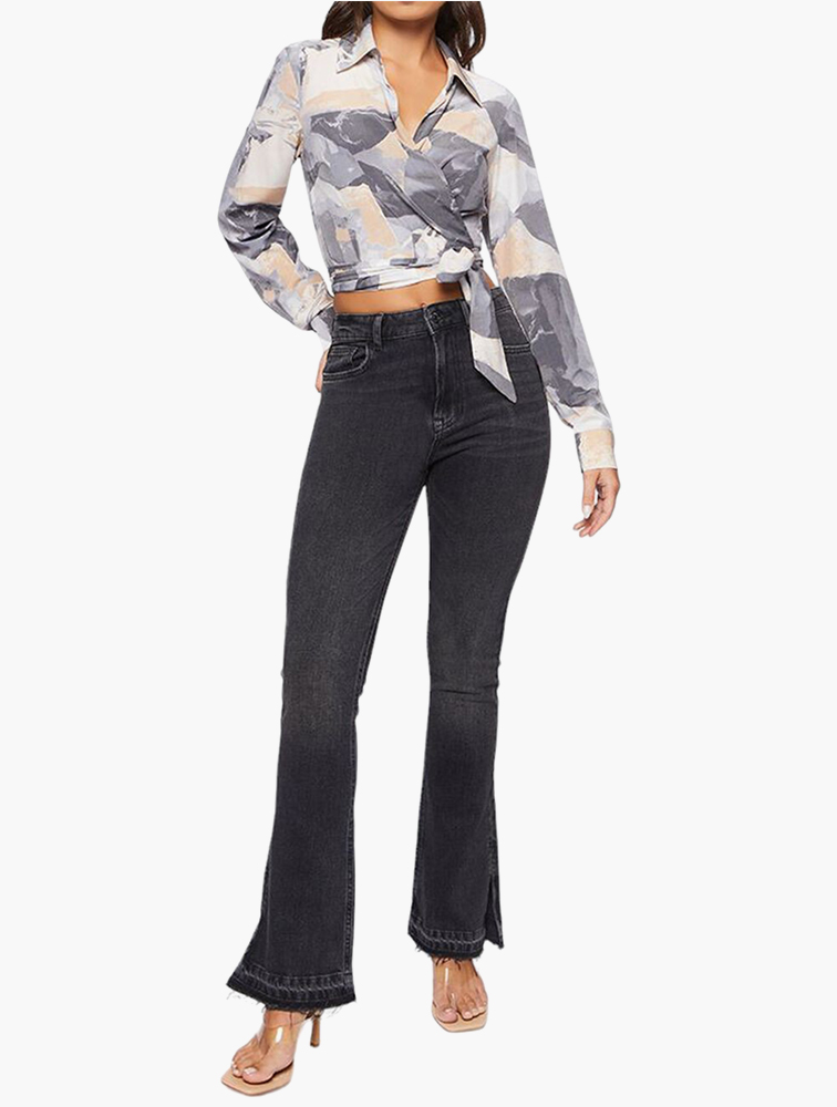 MyRunway | Shop Forever 21 Black High Rise Skinny Flare Jeans for Women from MyRunway.co.za